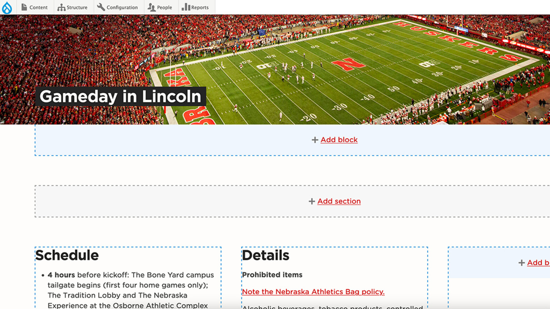 UNL CMS | Nebraska